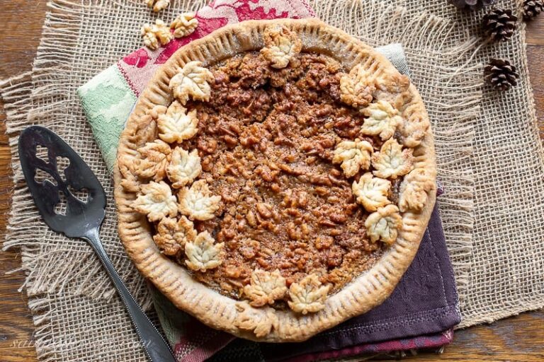Maple Walnut Pie - Saving Room for Dessert