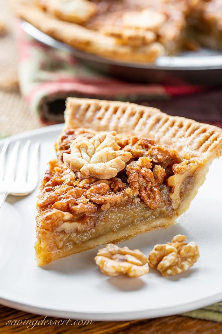 Maple Walnut Pie - Saving Room for Dessert