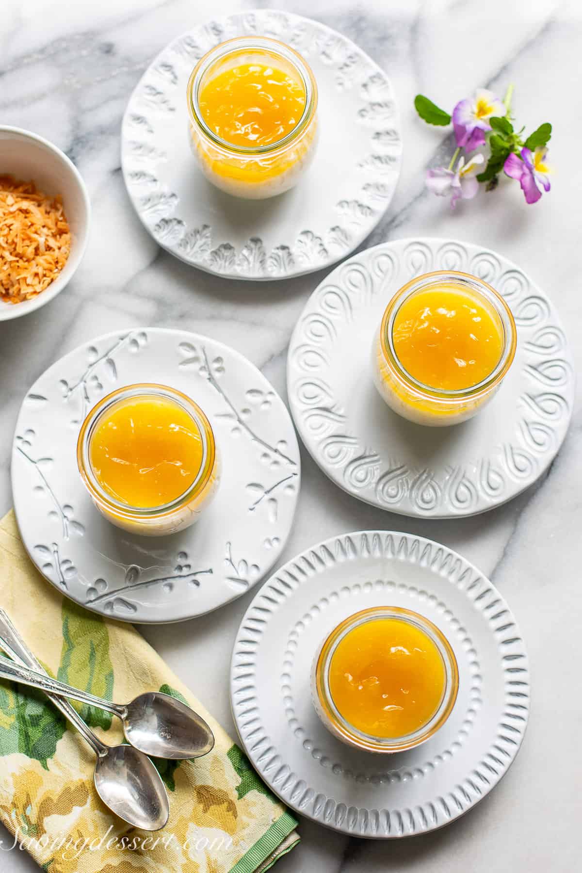 Coconut Tapioca Pudding with Lemon Curd - Saving Room for Dessert