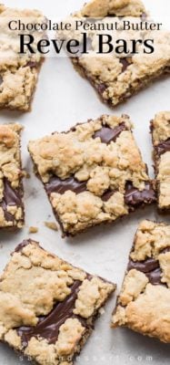 Chocolate Peanut Butter Revel Bars - Saving Room for Dessert