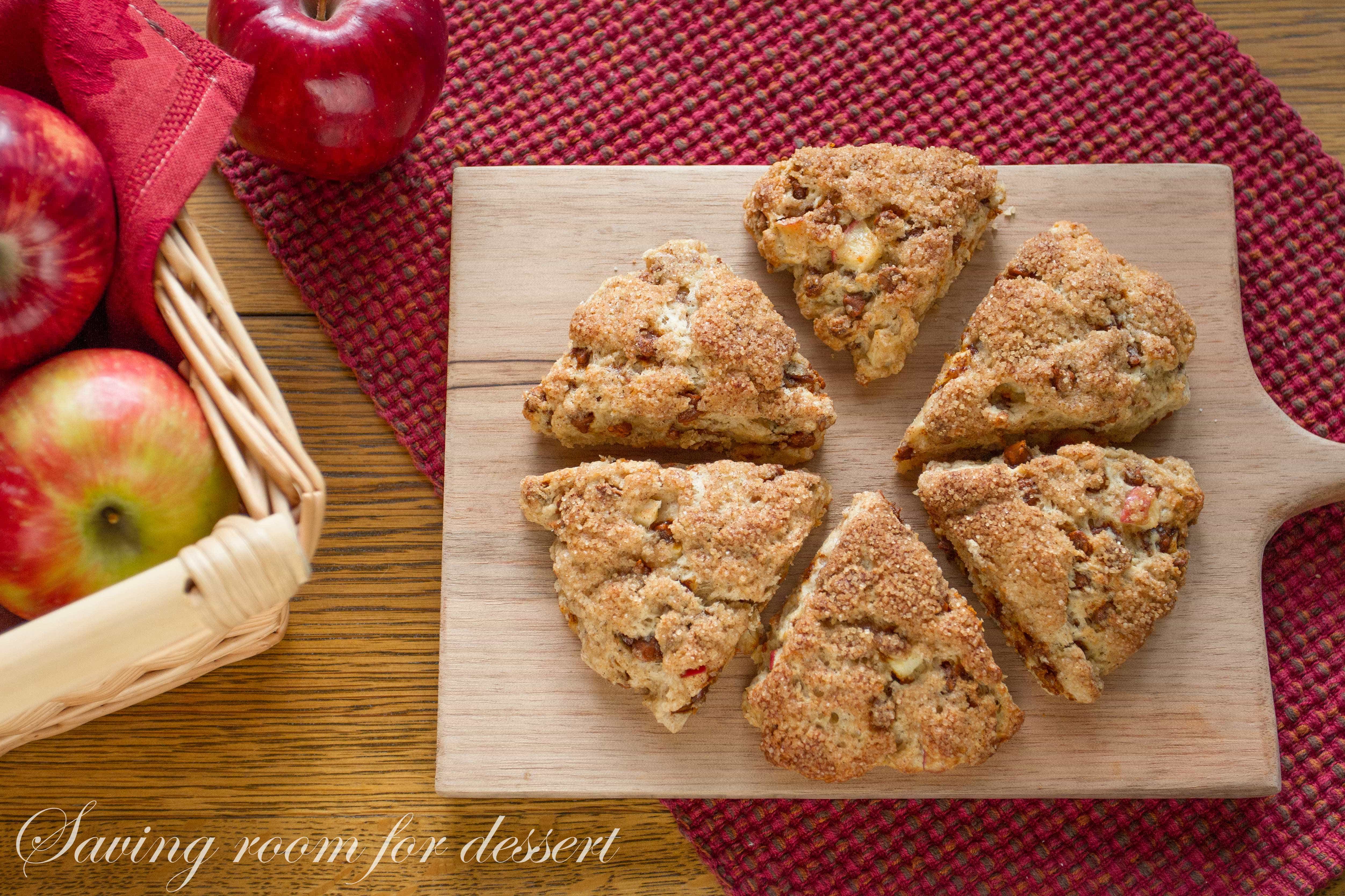 Apple Cinnamon Scones - Saving Room for Dessert