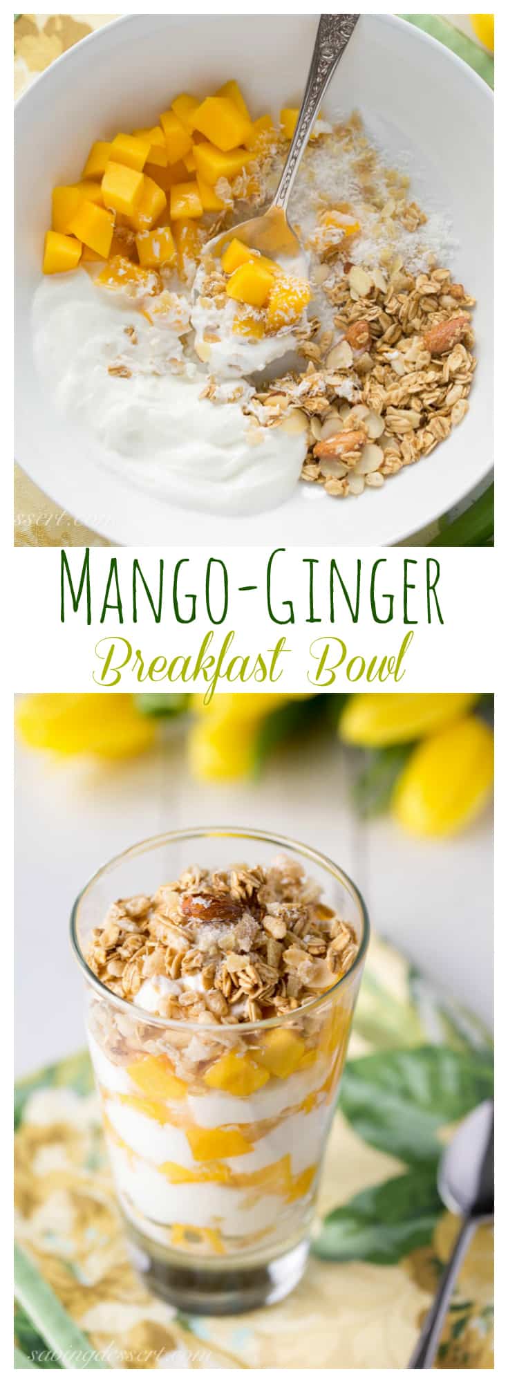 Mango-Ginger Breakfast Bowl - Saving Room for Dessert
