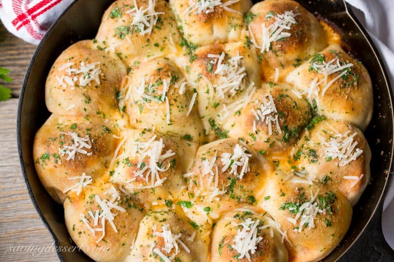 Skillet Meatball Calzones - Saving Room for Dessert