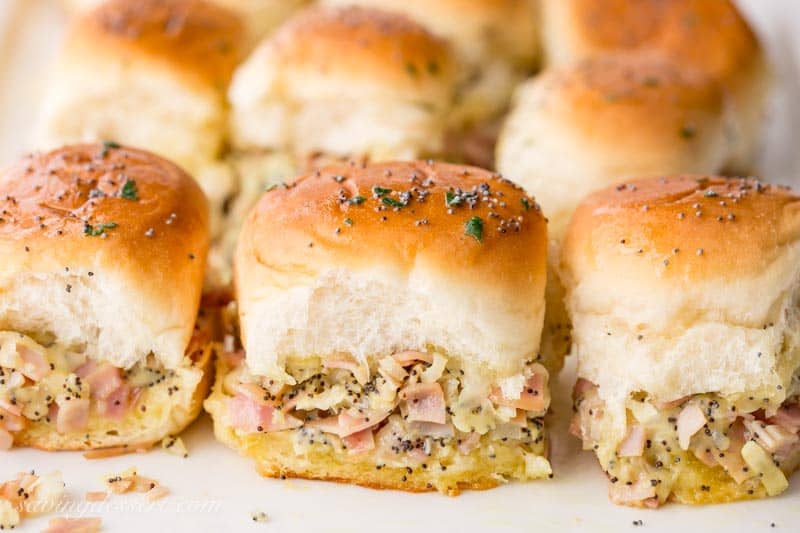 Hallelujah Ham Loaves (ham and cheese sliders) - Saving Room for Dessert