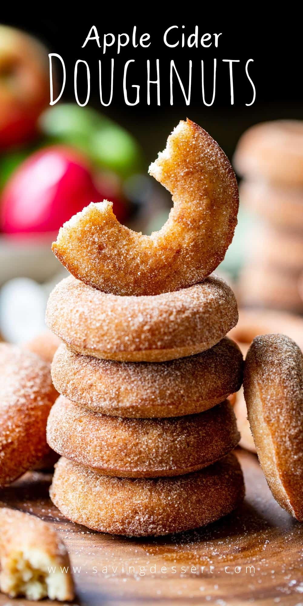 Baked Apple Cider Doughnuts - Saving Room for Dessert