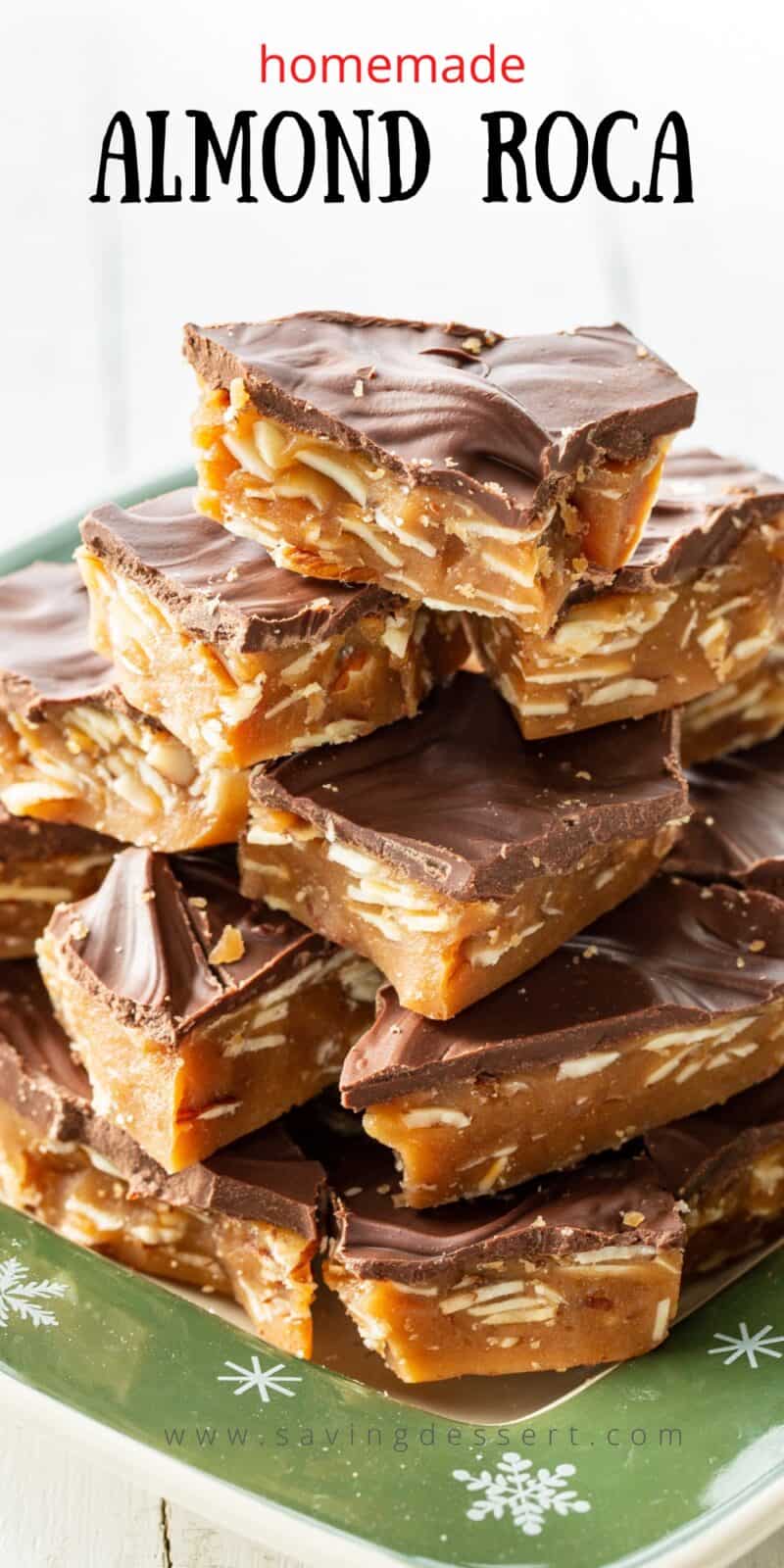 Homemade Almond Roca Recipe - Saving Room for Dessert