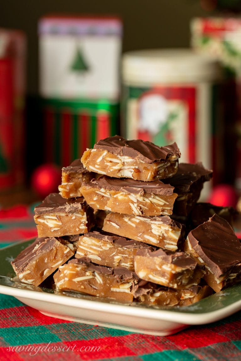 Homemade Almond Roca Recipe - Saving Room for Dessert
