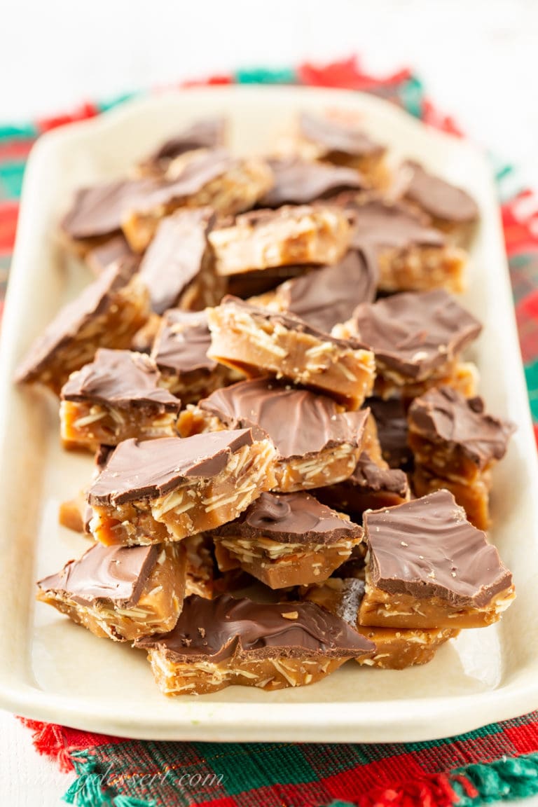 Homemade Almond Roca Recipe - Saving Room for Dessert