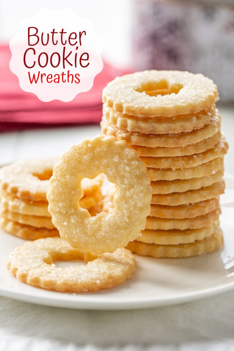 Butter Cookie Wreaths - Saving Room for Dessert Recipes