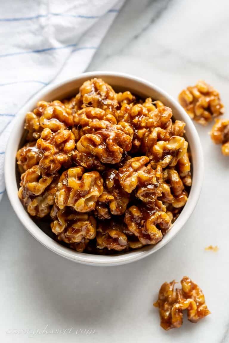 Candied Walnuts - Saving Room for Dessert