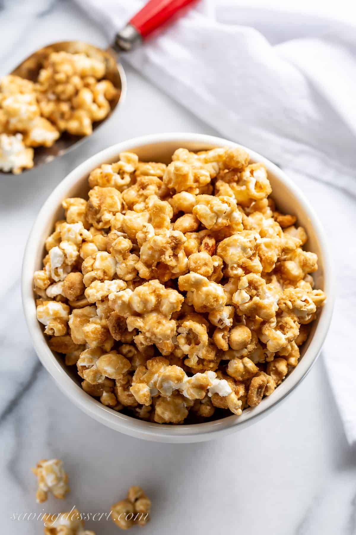 Caramel Popcorn Recipe - Saving Room for Dessert