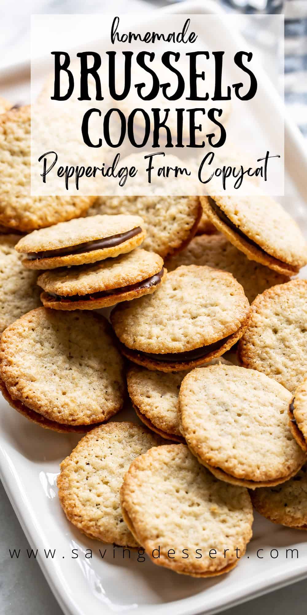 Brussels Cookies (Pepperidge Farm Copycat) - Saving Room for Dessert