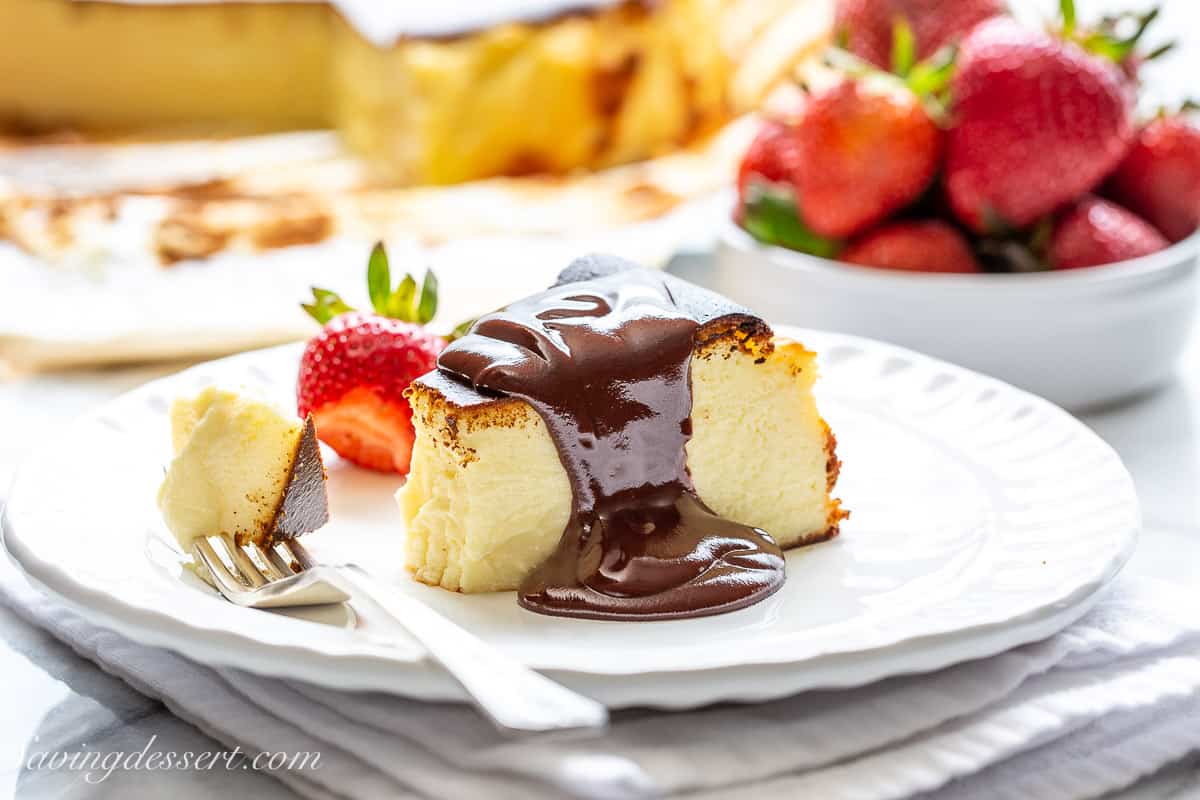 Ultra Creamy Burnt Basque Cheesecake - Saving Room for Dessert