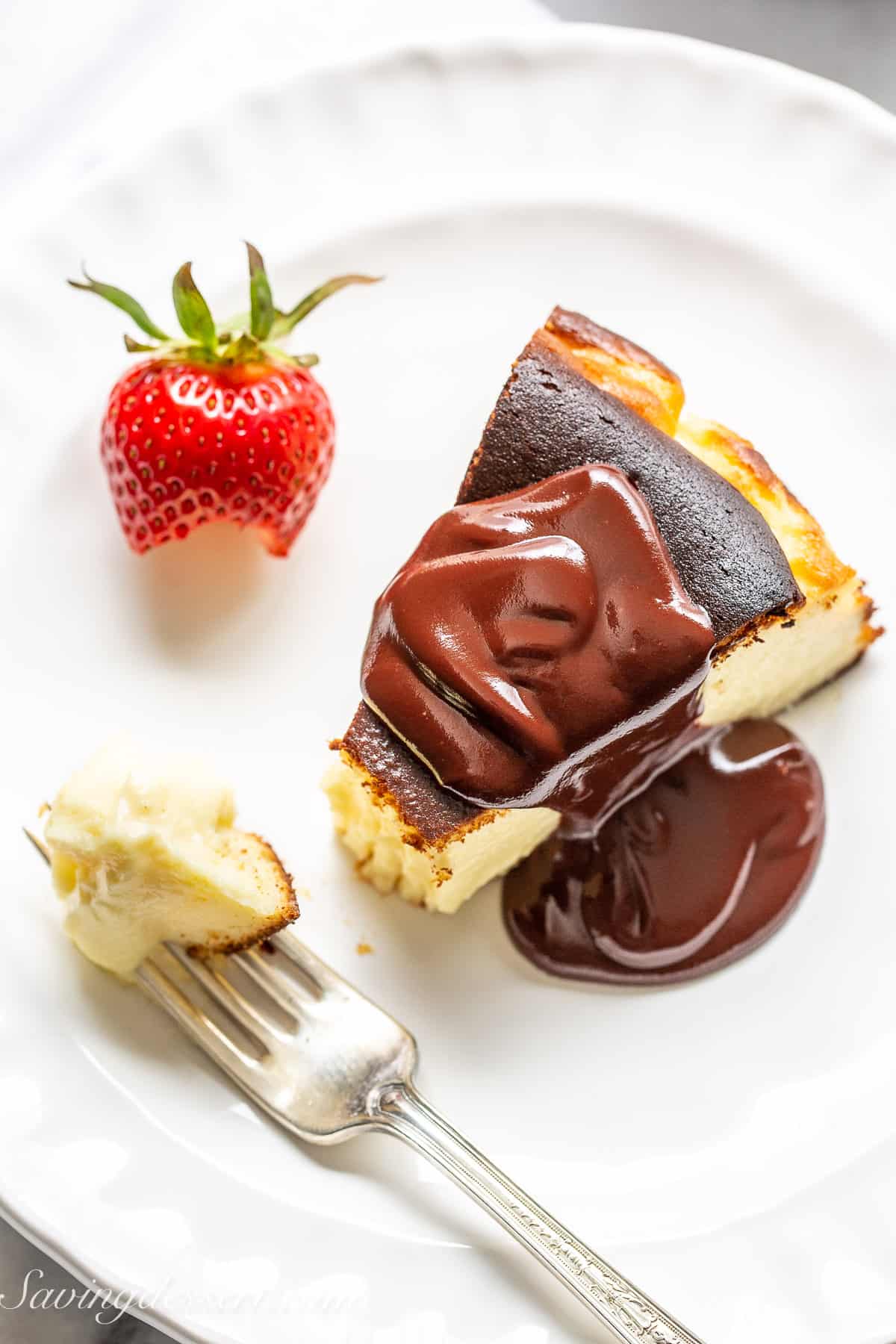 Ultra Creamy Burnt Basque Cheesecake - Saving Room for Dessert