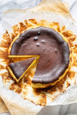 Ultra Creamy Burnt Basque Cheesecake - Saving Room for Dessert