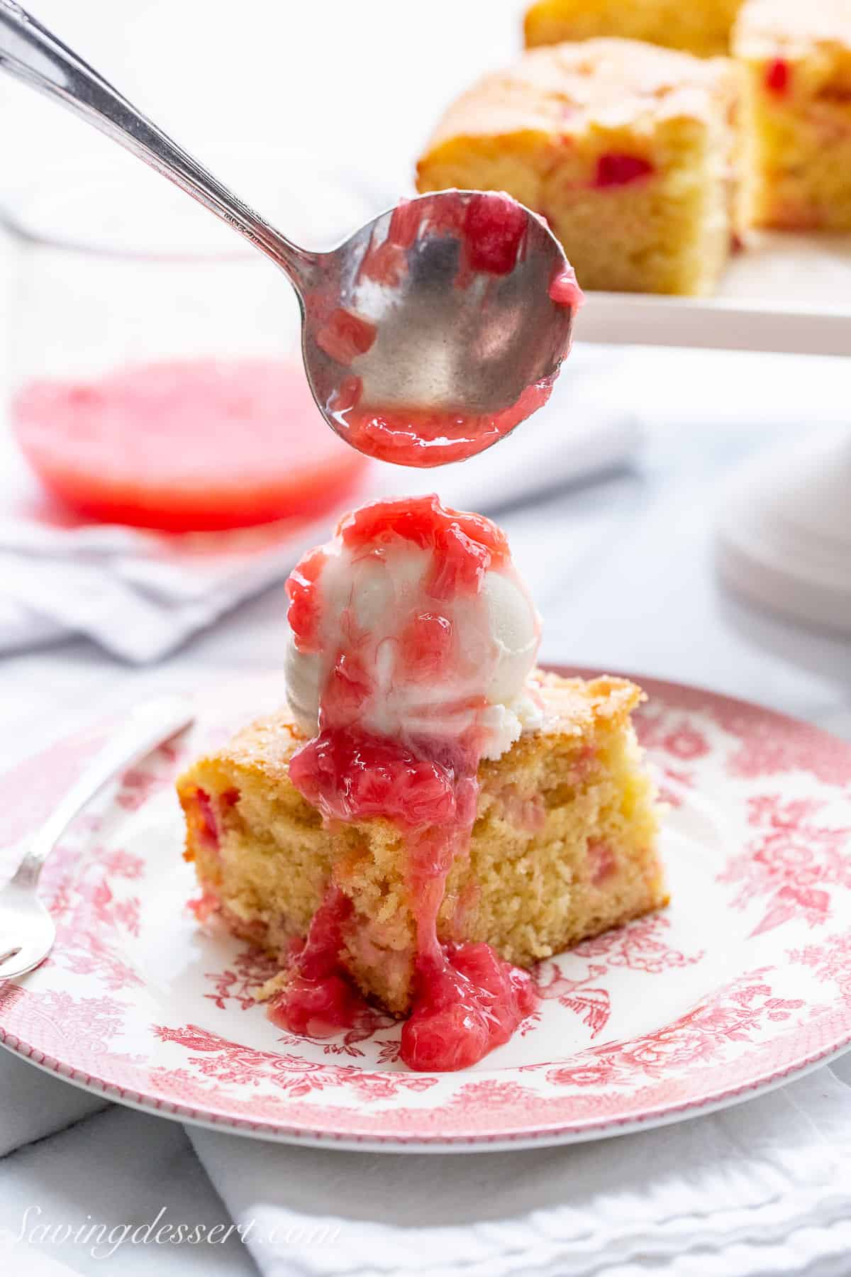 Rhubarb Cake: A Delightfully Simple Treat - Saving Room for Dessert