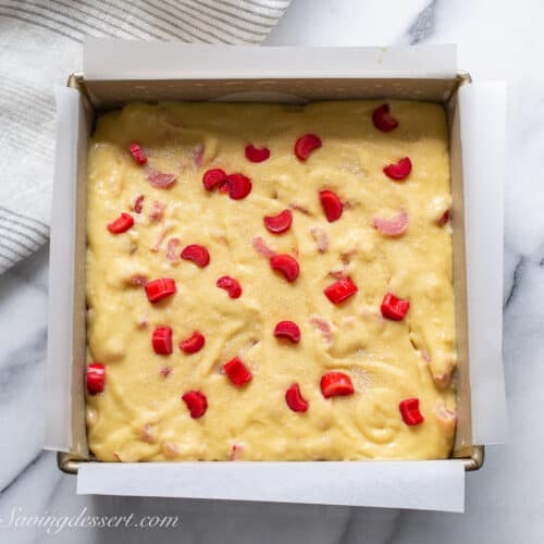 Rhubarb Cake: A Delightfully Simple Treat - Saving Room for Dessert