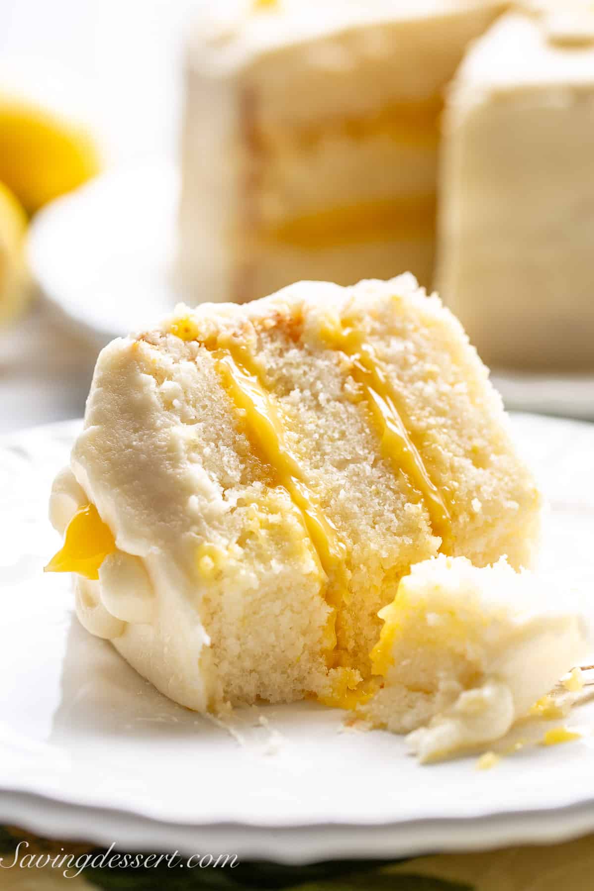 Lemon Curd Cake - Saving Room for Dessert