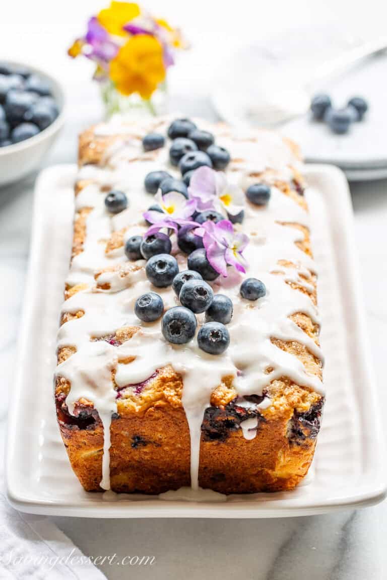 Blueberry Lemon Bread - Saving Room for Dessert