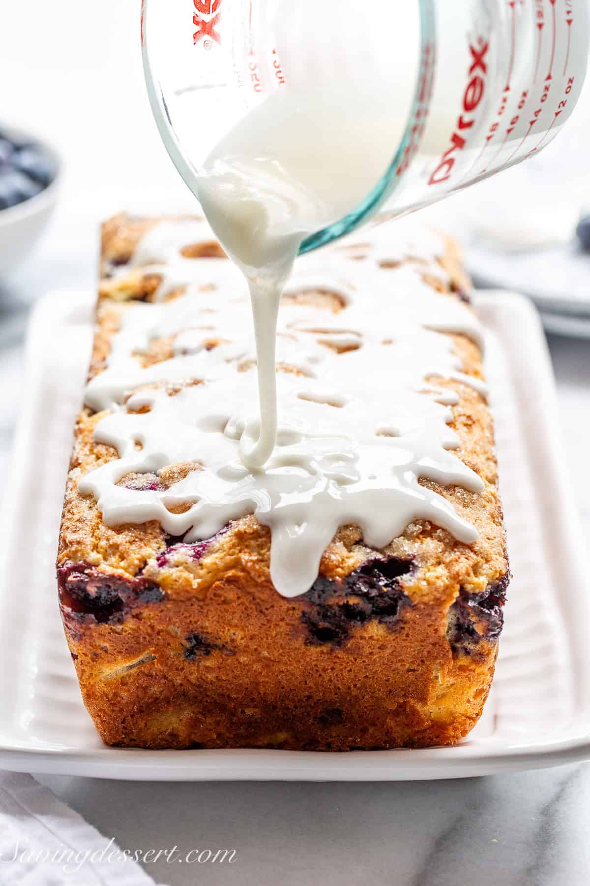 Blueberry Lemon Bread - Saving Room for Dessert
