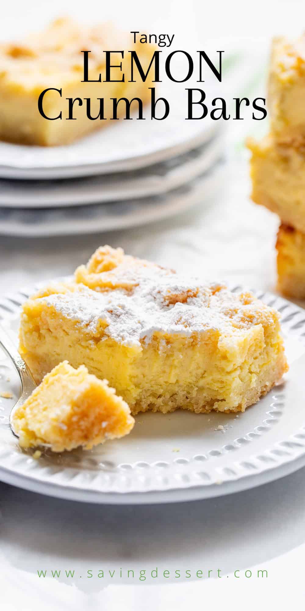 Lemon Crumb Bars - Saving Room for Dessert