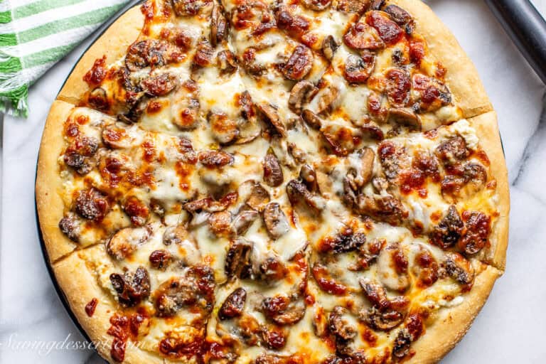 Mushroom Pizza - Saving Room for Dessert