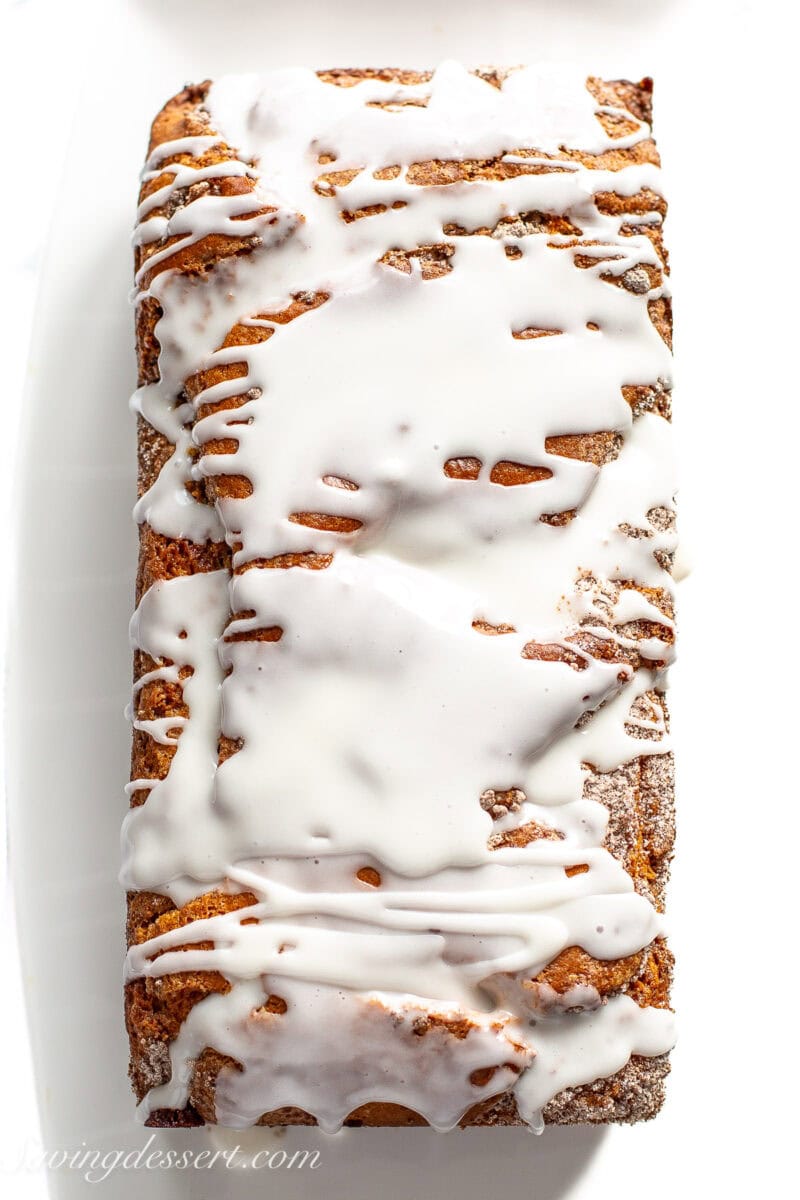 Cinnamon Swirl Quick Bread - Saving Room for Dessert