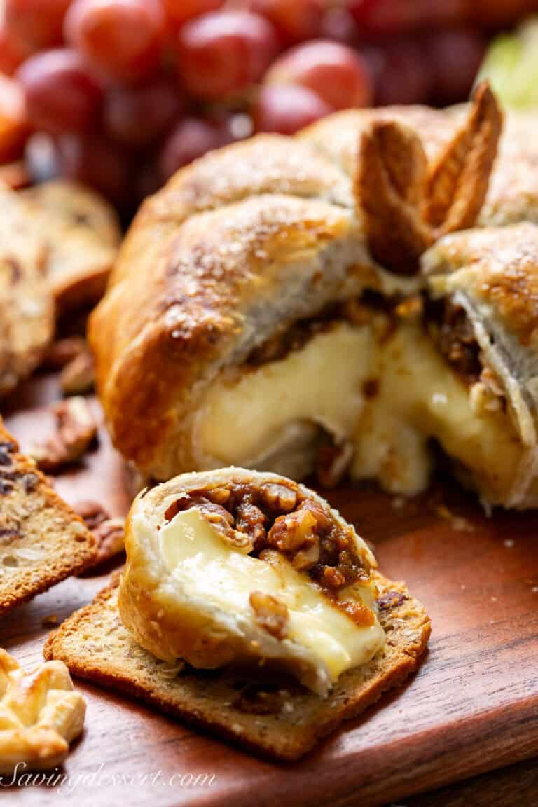 Pumpkin Baked Brie - Saving Room for Dessert