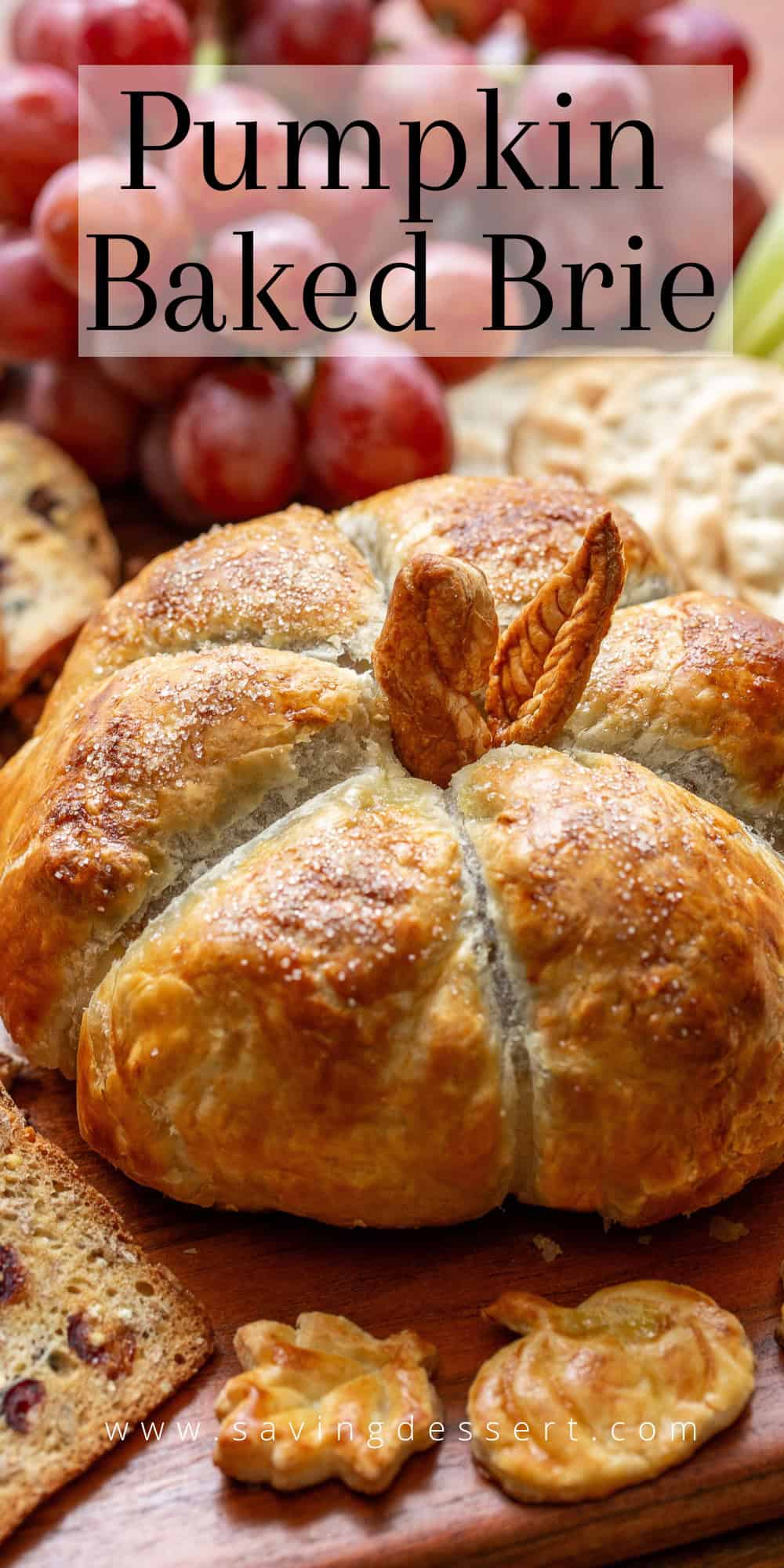 Pumpkin Baked Brie - Saving Room for Dessert