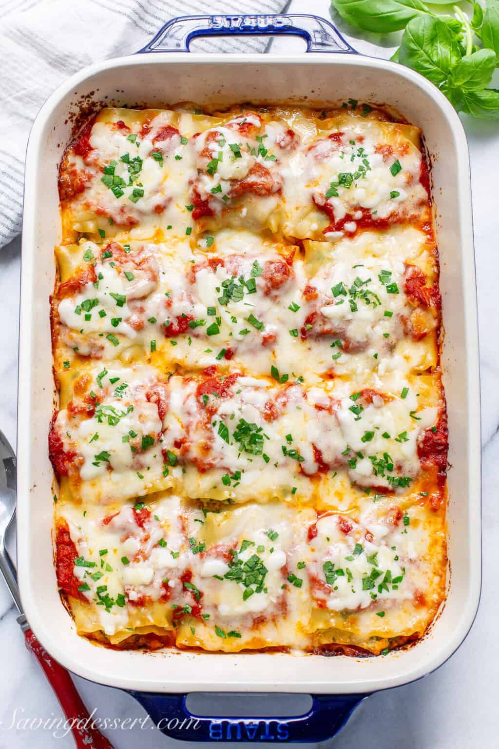Lasagna Roll-Ups - Saving Room for Dessert