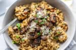 Mushroom Risotto - Saving Room for Dessert