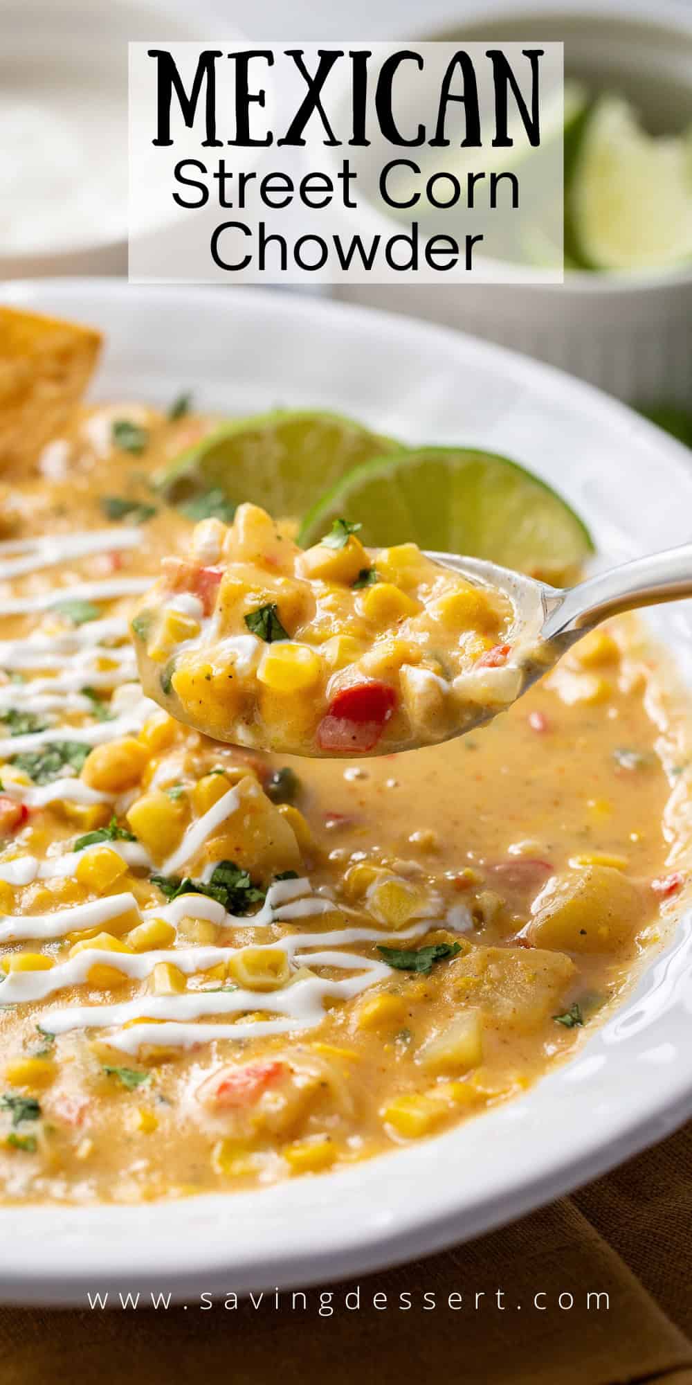 Mexican Street Corn Chowder - Saving Room for Dessert